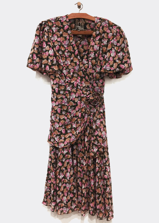 White 1980s Art Deco Midi Dress – Jimmy Buffalo