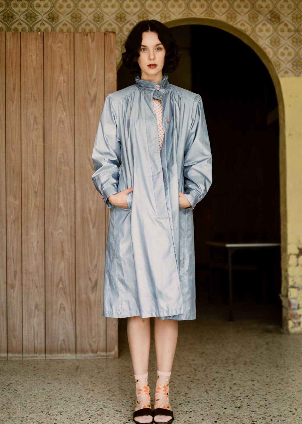 Blue Shower Proof Trench Rain Coat – Jimmy Buffalo