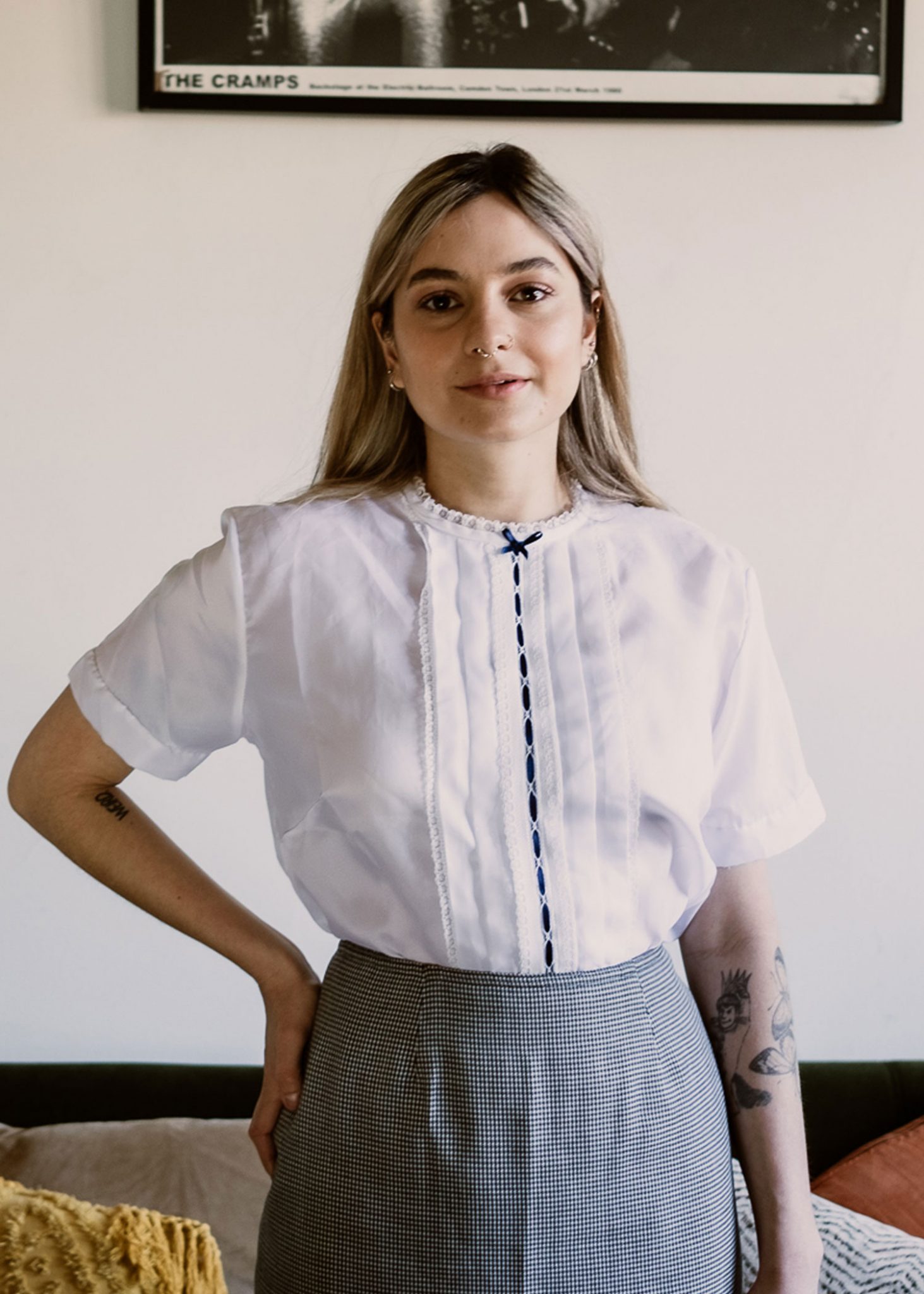 Cream Long Sleeve Embroidered Blouse – Jimmy Buffalo